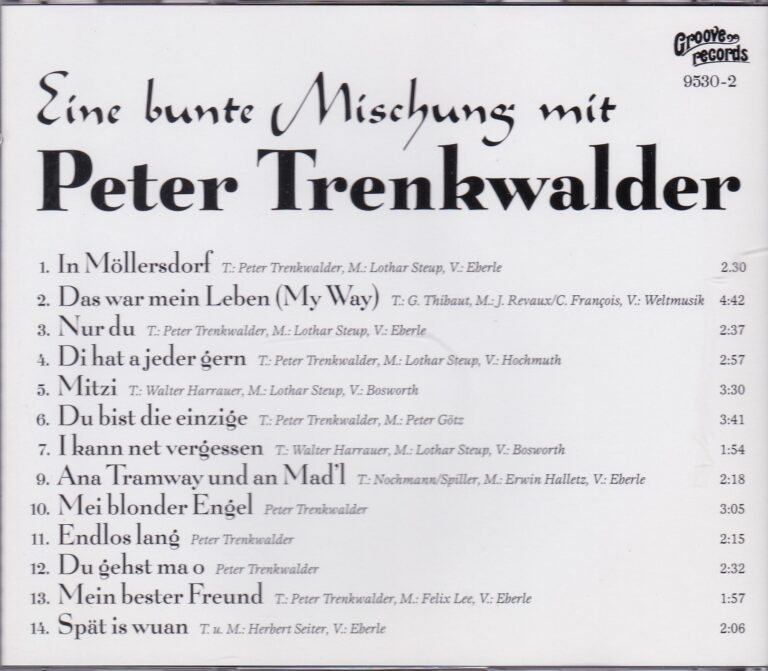 Eine bunte Mischung mit Peter Trenkwalder - radiowienerlied.at